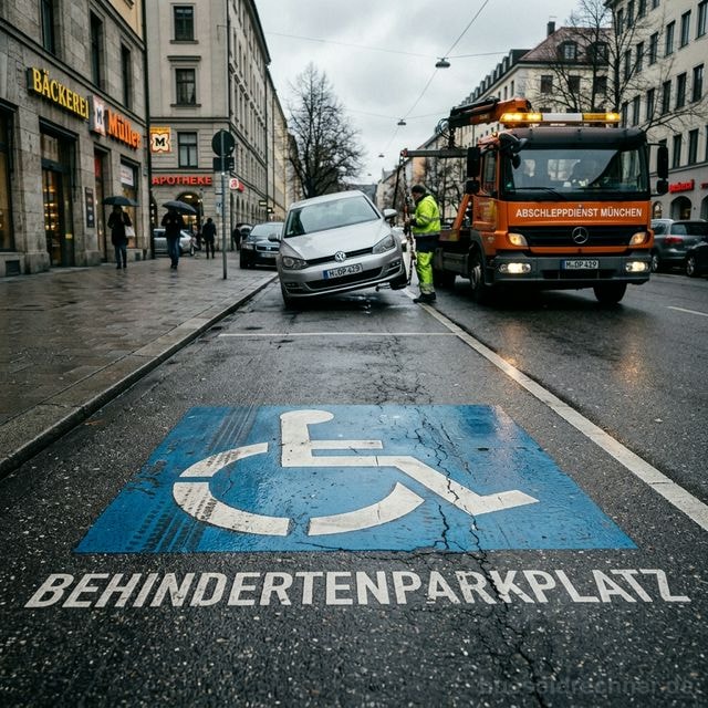 Parken Auf Dem Behindertenparkplatz